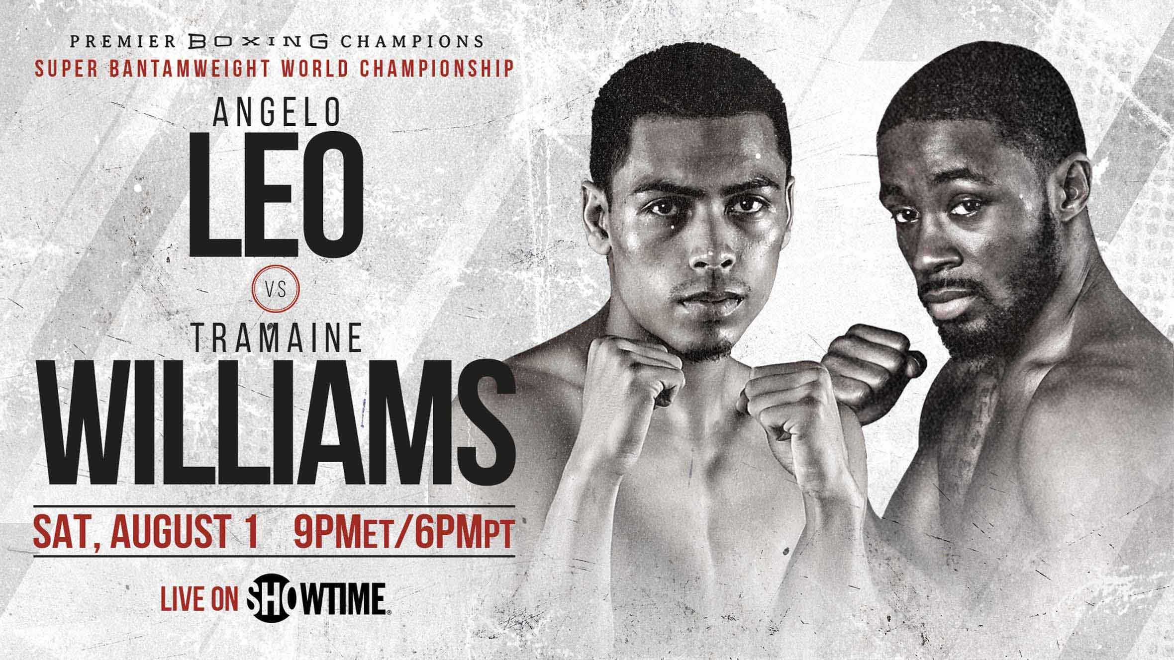 Tramaine Williams to Face Angelo Leo in Saturday's Main Event