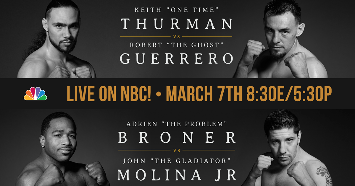 Fight Night - Thurman vs Guerrero, Broner vs Molina Jr